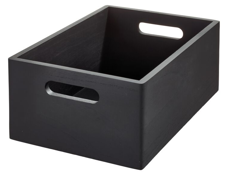 ORGANIZADOR MULTIUSO MADERA NEGRO INTER 0545C (25 x 38 x 15cm) | NIU HOM