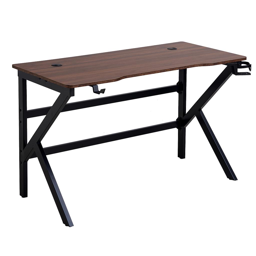 ESCRITORIO TAYLOR TAPA MADERA PATA METALICA NEGRO WW001 (128 x 65 x ...